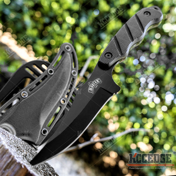 9" Full Tang Tactical Fixed Blade Knife w/ Pressure Retention Sheath ...