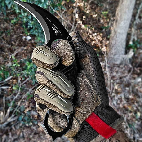 8.5" Full Tang Tactical Karambit Fixed Blade Knife With Kydex Sheath ...