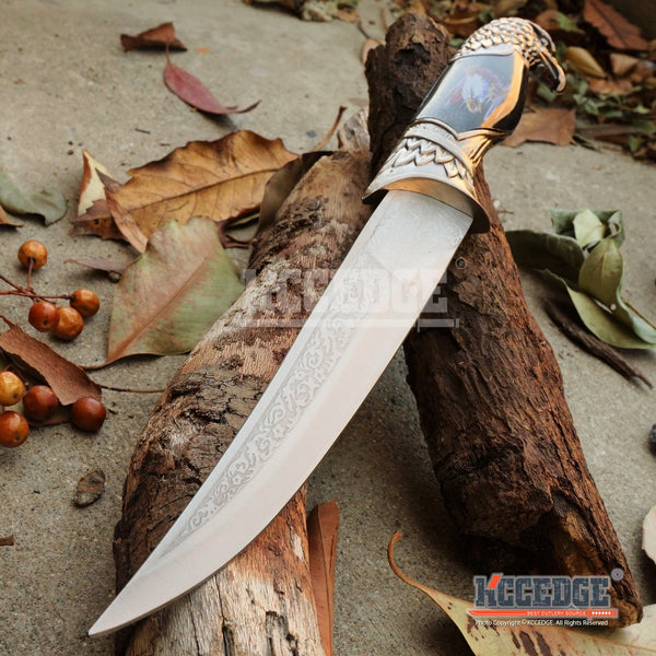 13" HUNTER COLLECTORS EAGLE DAGGER 3 Types Fixed Blade Knife Patriotic ...