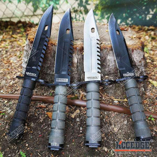12.75" M9 BAYONET SURVIVAL Knife + Scabbard w/ Wire Cutter Fixed Blade ...