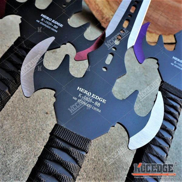 29.75" HERO EDGE FANTASY SWORD + 2 Throwing Knives DUAL BLADE Technico ...