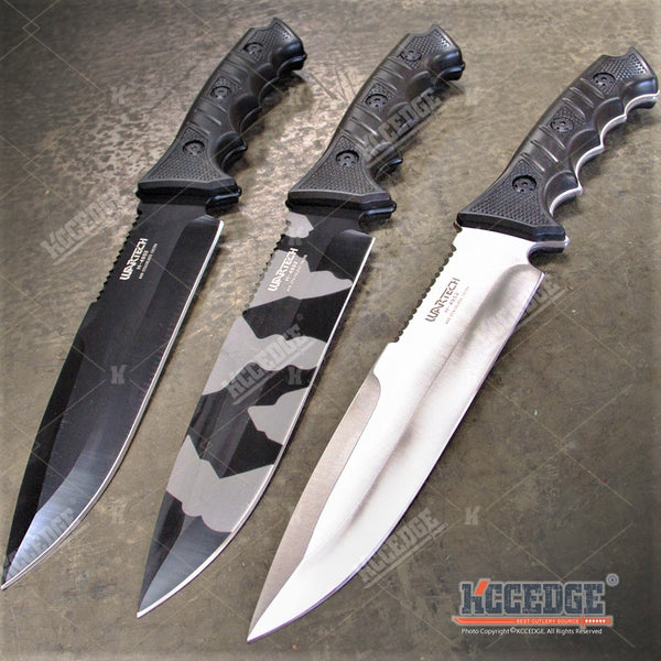 13.5" Drop Point Tactical Camping Hunting Survival Army Military Camo ...