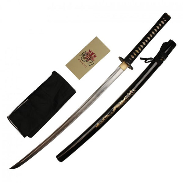 41" Full Tang ONIKIRI Handmade Japanese SWORD KATANA w/TSUBA Handpaint ...